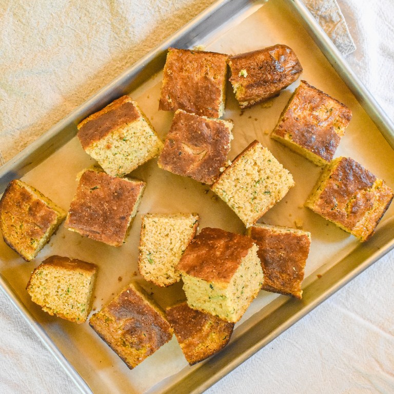 CHEESY ZUCCHINI CORNBREAD – WORTHINGTON EATS