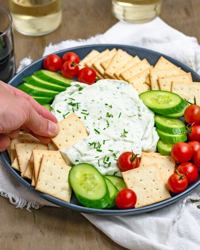 GARLIC HERB WHIPPED RICOTTA DIP – WORTHINGTON EATS
