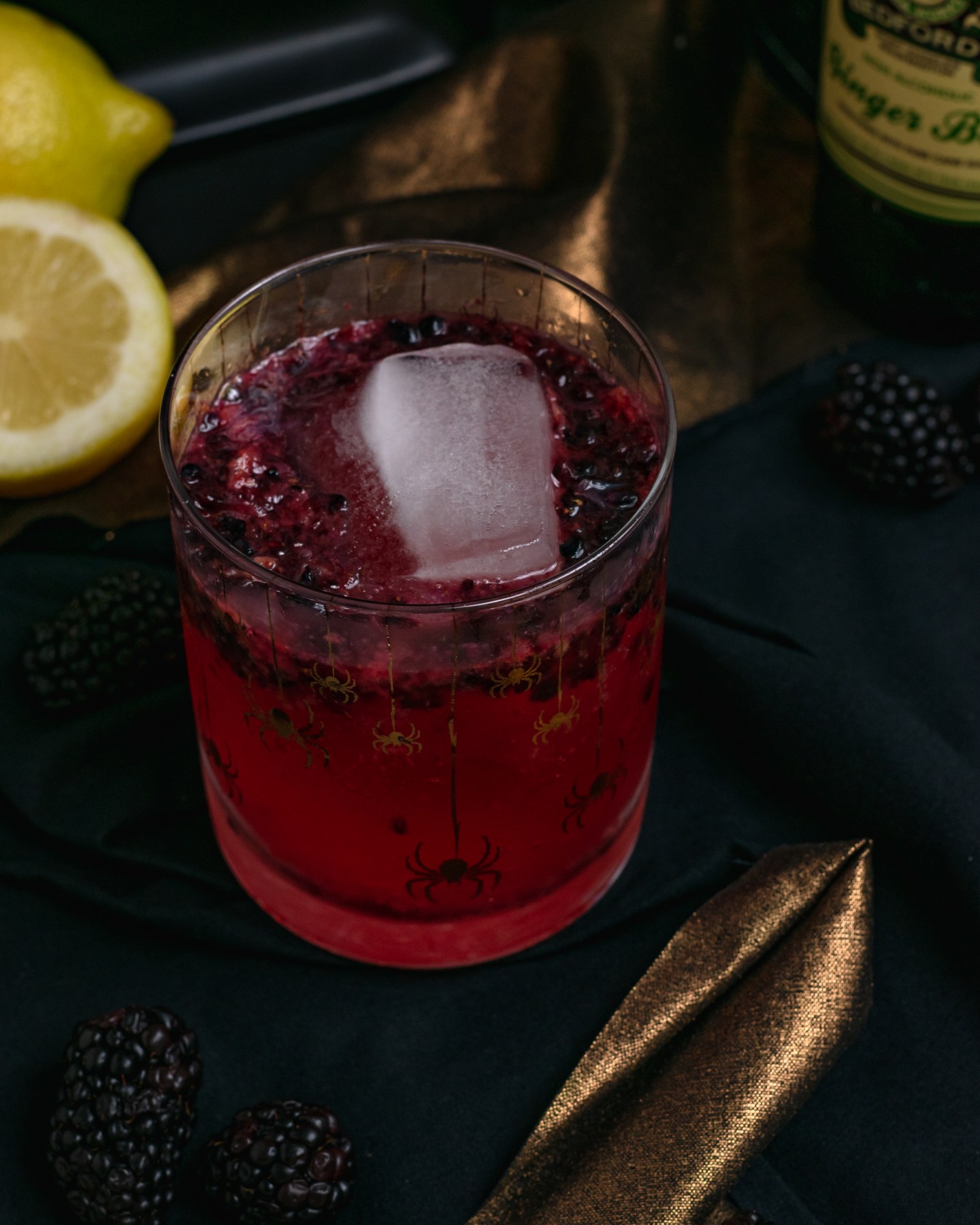 SPIDER BITE (BLACKBERRY GINGER COCKTAIL/MOCKTAIL) – WORTHINGTON EATS
