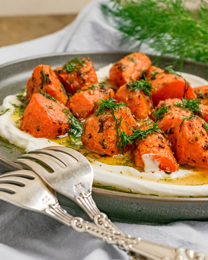 LEMON DILL ROASTED CARROTS – WORTHINGTON EATS